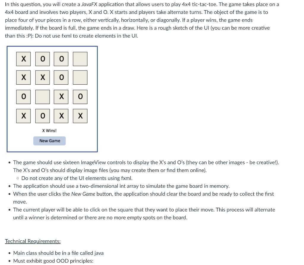 Solved In this question, you will create a JavaFX | Chegg.com