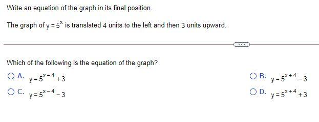 Solved Write an equation of the graph in its final position. | Chegg.com