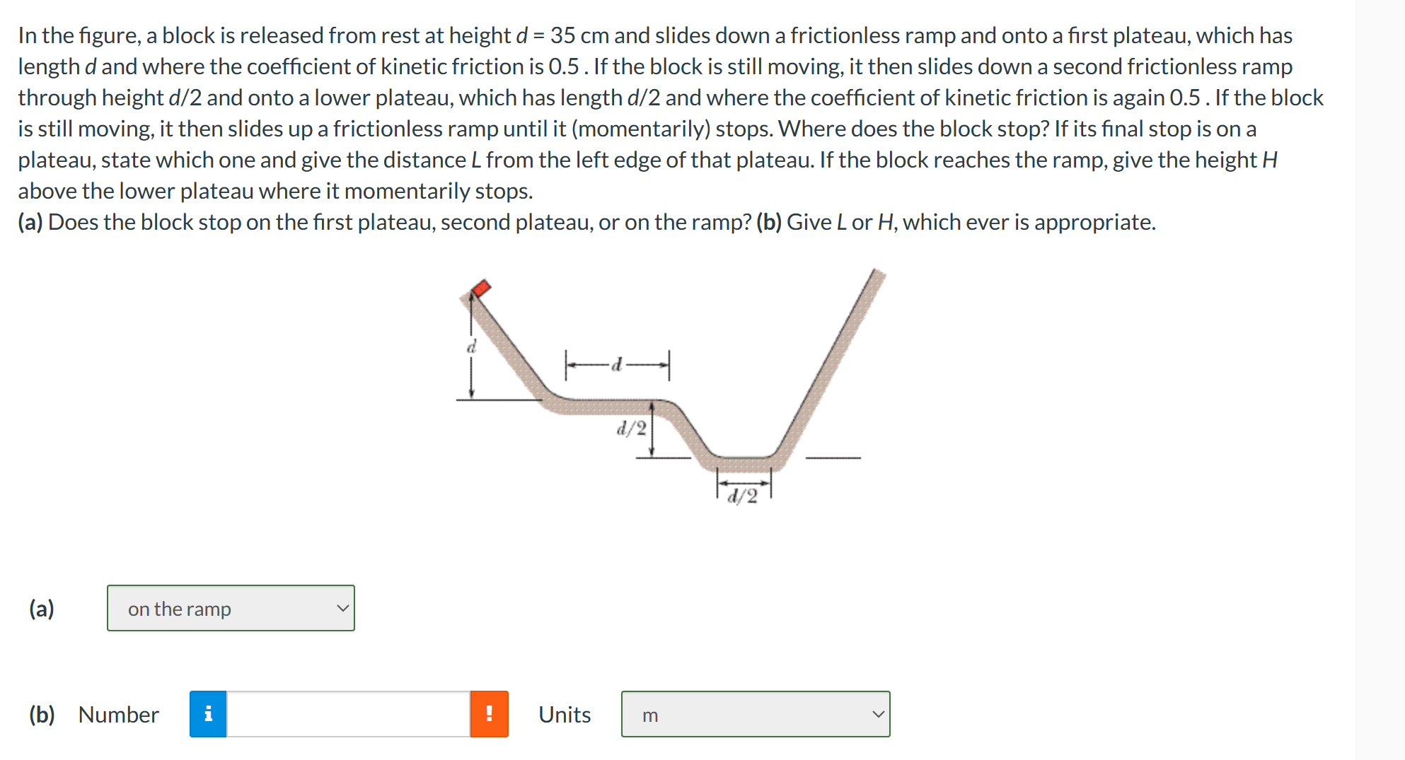 Solved In the figure, a block is released from rest at | Chegg.com