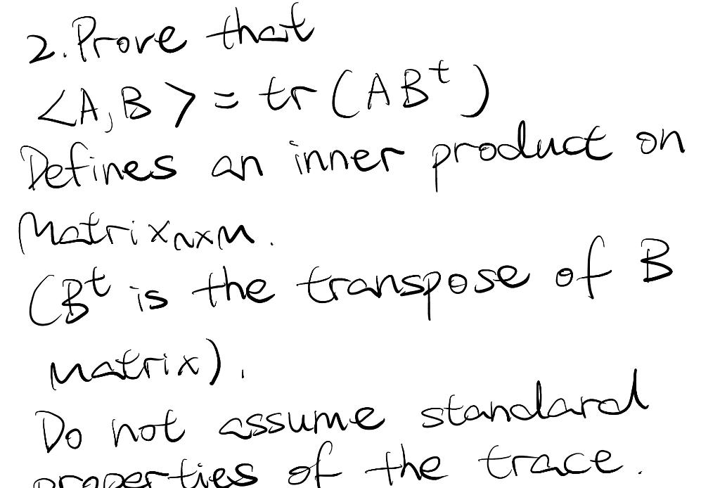 Solved Let Mn×m be the set of n×m matrices with entries. 1. | Chegg.com