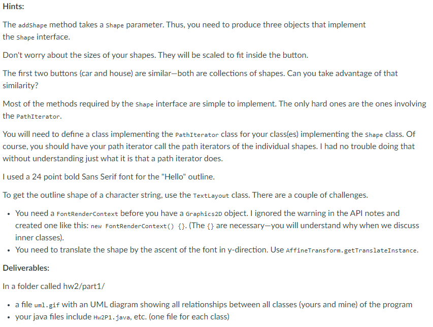 In this assignment, you will practice the | Chegg.com