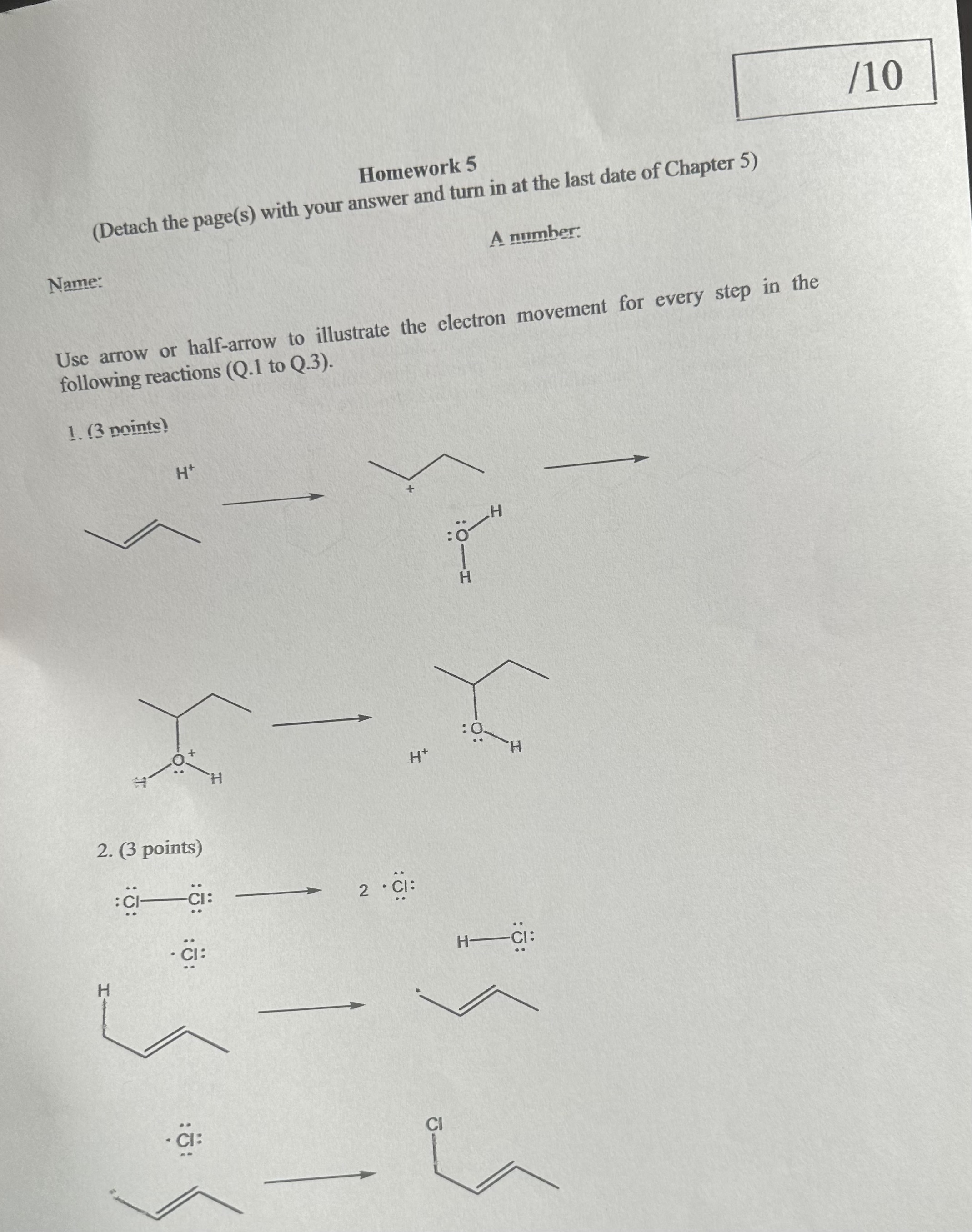 Solved Homework 5 (Detach the page(s) with your answer and | Chegg.com
