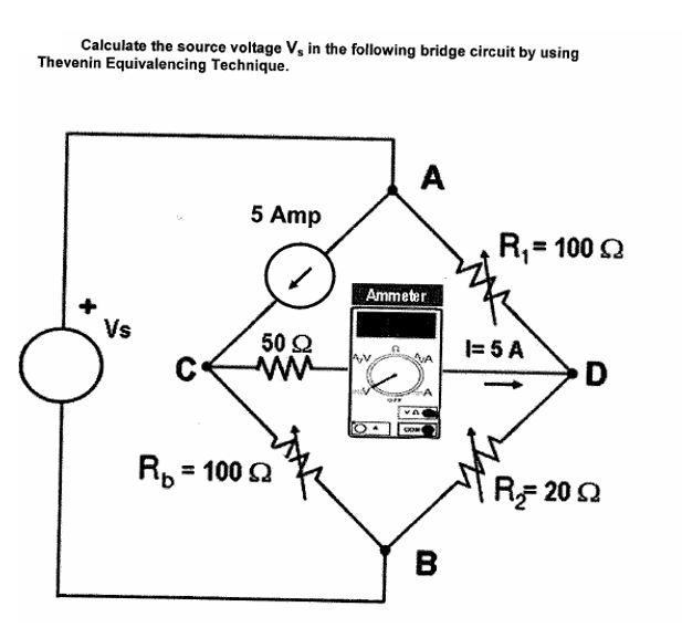 Solved Calculate the source voltage Vs in the following | Chegg.com