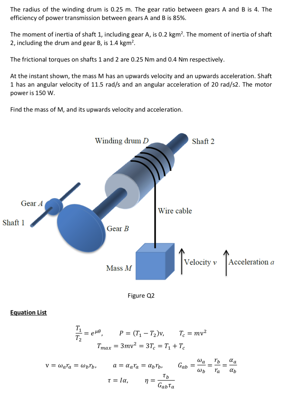 Solved 2. (a) Define what it means for a torque-transmission | Chegg.com