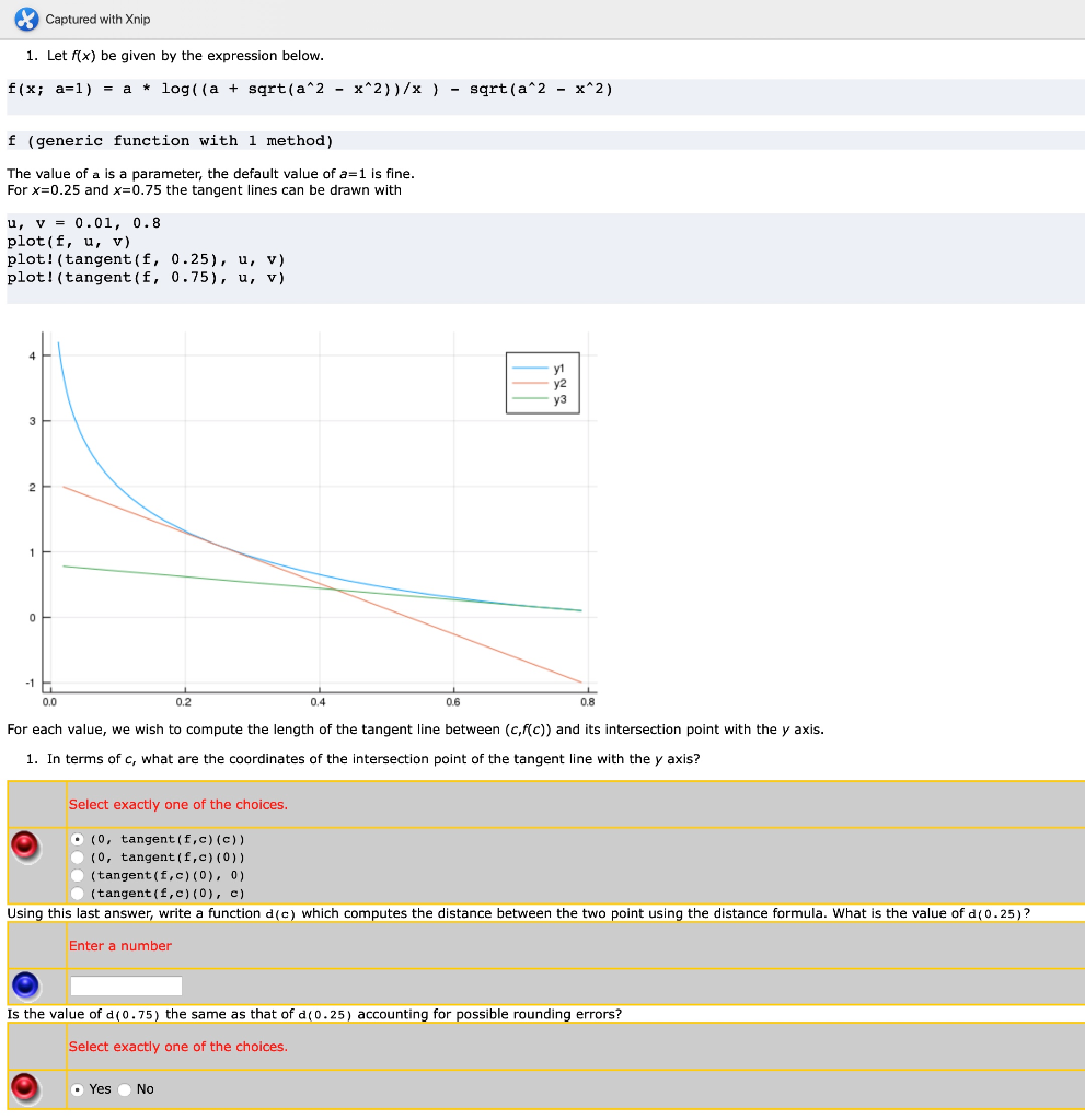 Solved Captured with Xnip 1. Let f(x) be given by the | Chegg.com