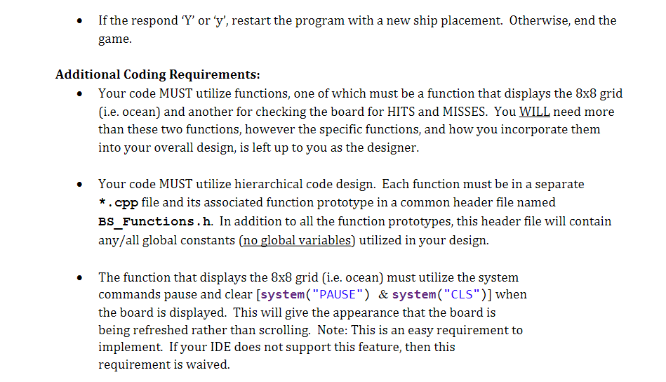 Problem Description: In this project, you will write | Chegg.com