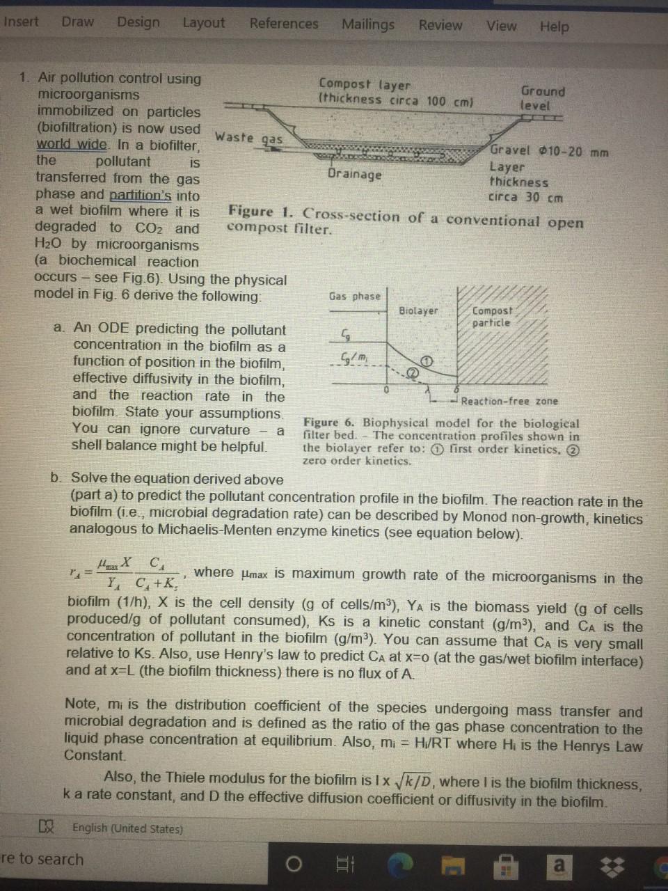 Solved Insert Draw Design Layout References Mailings Review | Chegg.com