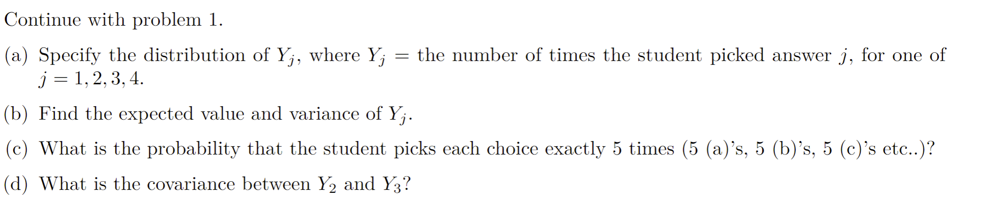 Solved For parts c and d only please: Problem 1 states: | Chegg.com