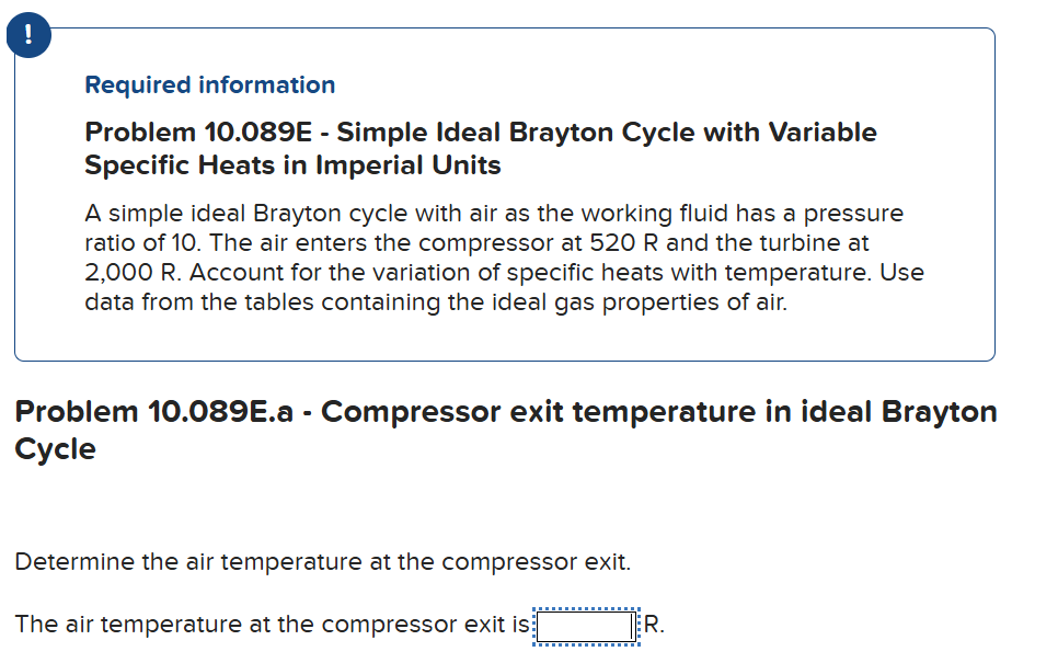 Solved \( ! \) ﻿Required information Problem 10.089E - | Chegg.com