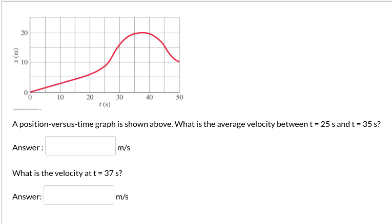 Solved 20 10 10 20 30 t (s) 40 50 Aposition-versus-time | Chegg.com