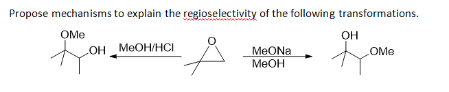 Solved Propose mechanisms to explain the regioselectivity of | Chegg.com