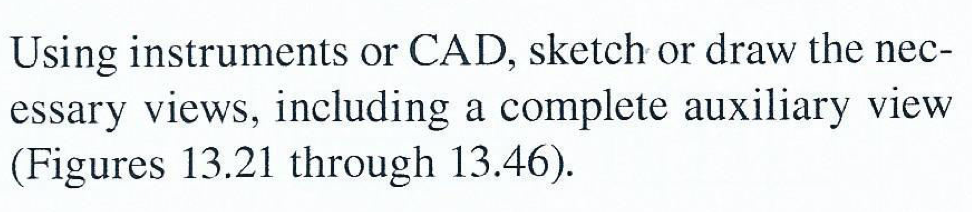 Solved Using instruments or CAD, sketch or draw the nec- | Chegg.com