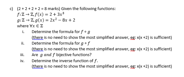 Solved Question 3 [Set theory fundamentals and functions) | Chegg.com