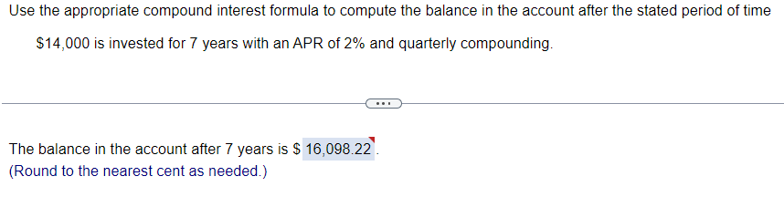 Solved Use the appropriate compound interest formula to | Chegg.com