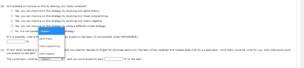 Solved Study techniques Your mathematics test is tomorrow | Chegg.com
