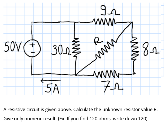 Solved A resistive circuit is given above. Calculate the | Chegg.com