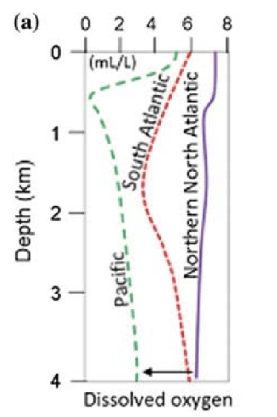 Solved The vertical profile graph below shows the | Chegg.com
