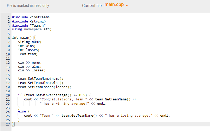 Solved Please help in C++ I'm receiving an error in my code | Chegg.com