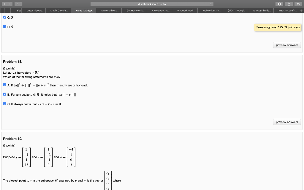 Solved A webwork.math.ust.hk Eige Linear Algebra... Matrix | Chegg.com