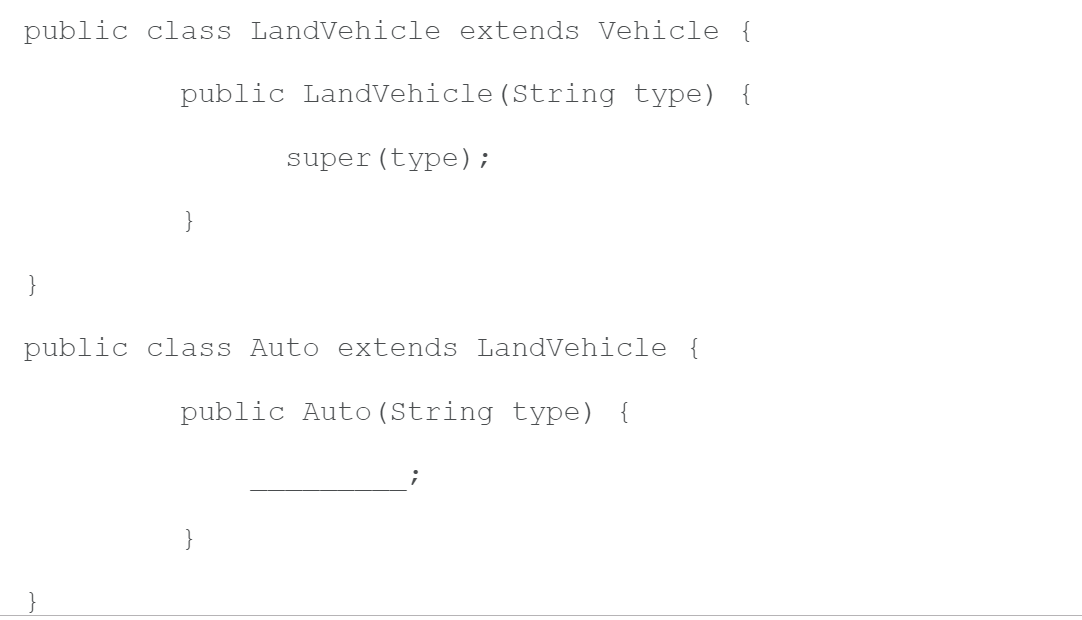 Solved Consider the following code snippet: public class | Chegg.com