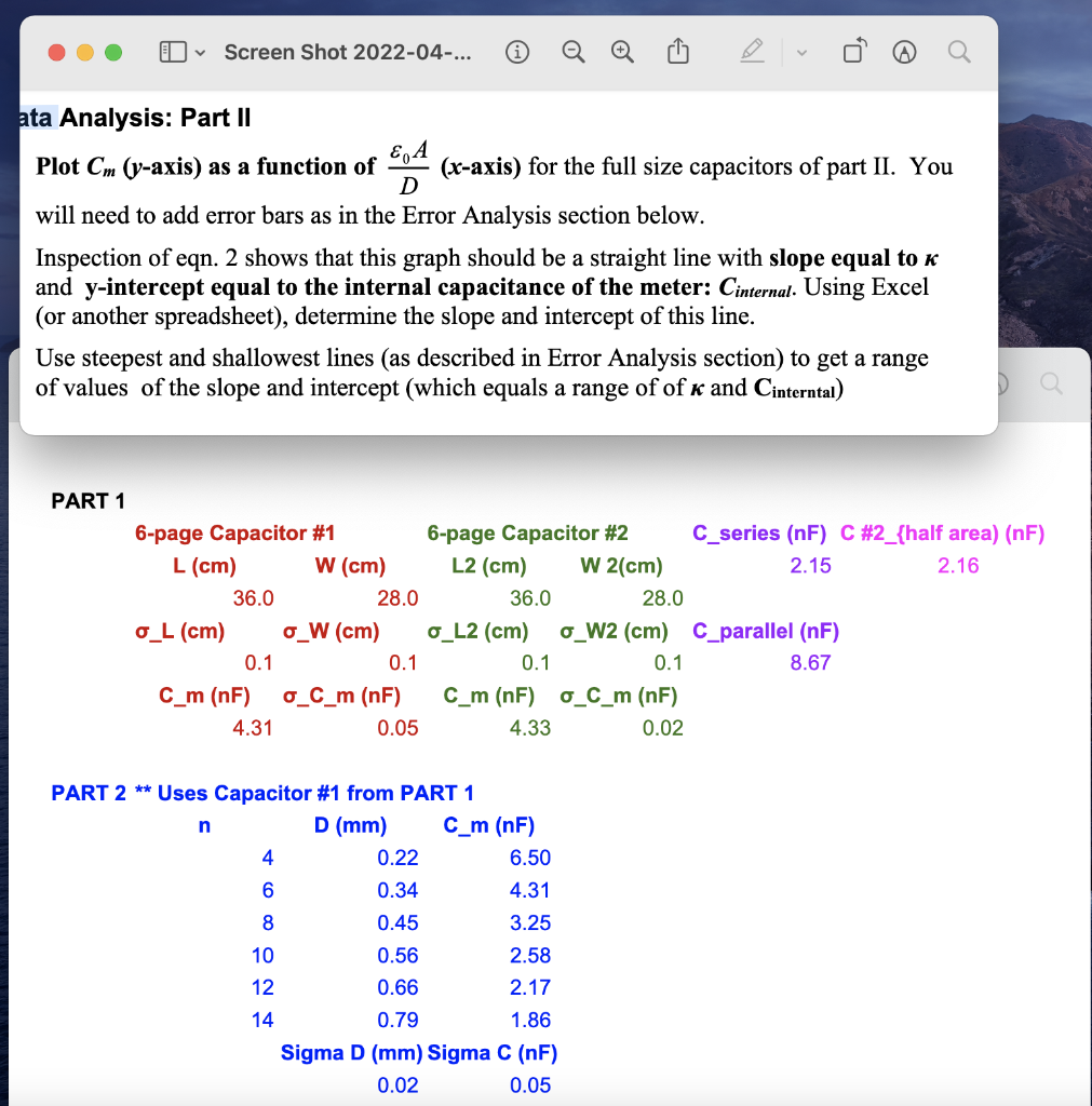 Screen Shot 2022-04-... ♡ ata Analysis: Part II E, A | Chegg.com