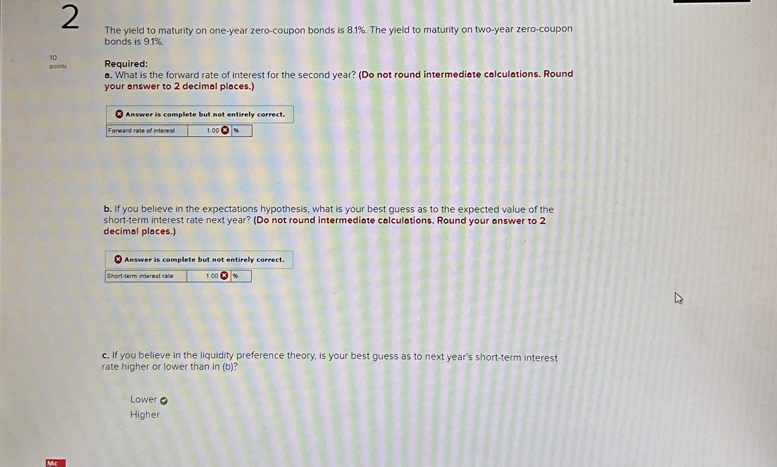 Solved The yield to maturity on one-year zero-coupon bonds | Chegg.com