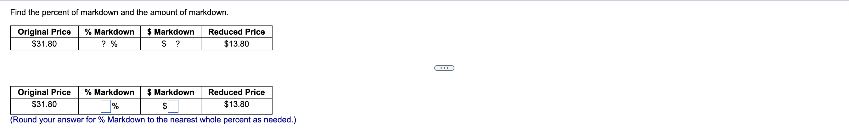 How To Find The Markdown Percentage