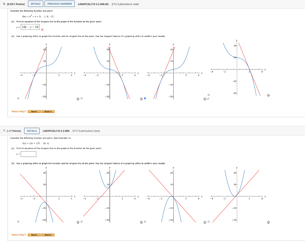 Solved 15. (-/1 Points) DETAILS LARAPCALC10 2.2.038. 0/12 | Chegg.com Solved 15. (-/1 Points) DETAILS LARAPCALC10 2.2.038. 0/12 | Chegg.com