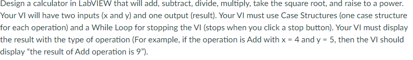 Solved please I need help in Labview, I need to see a block | Chegg.com