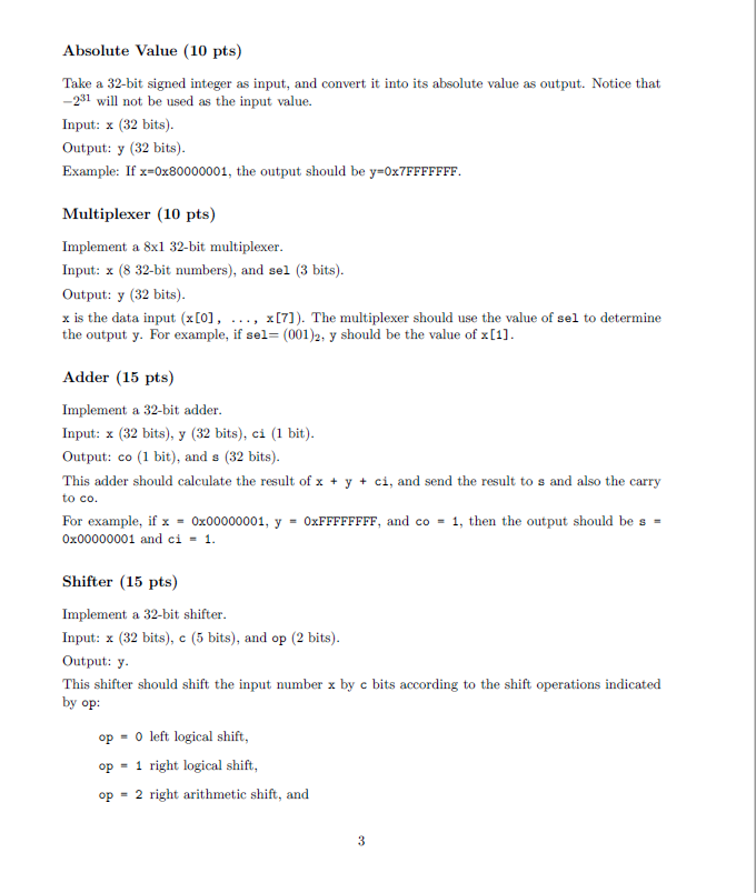 Solved Problems The problems to solve in this project | Chegg.com