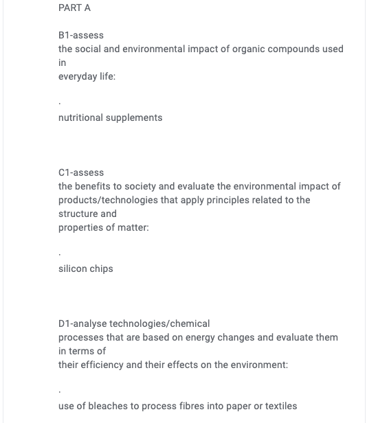 Solved B1-assess the social and environmental impact of | Chegg.com