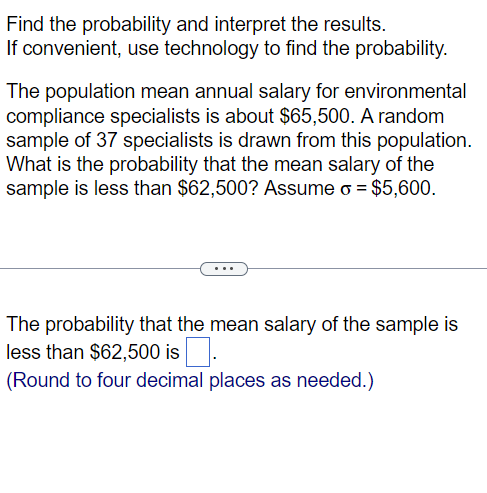 Solved Find the probability and interpret the results. If | Chegg.com