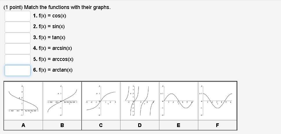Solved (1 point) Evaluate the following expressions. Your | Chegg.com