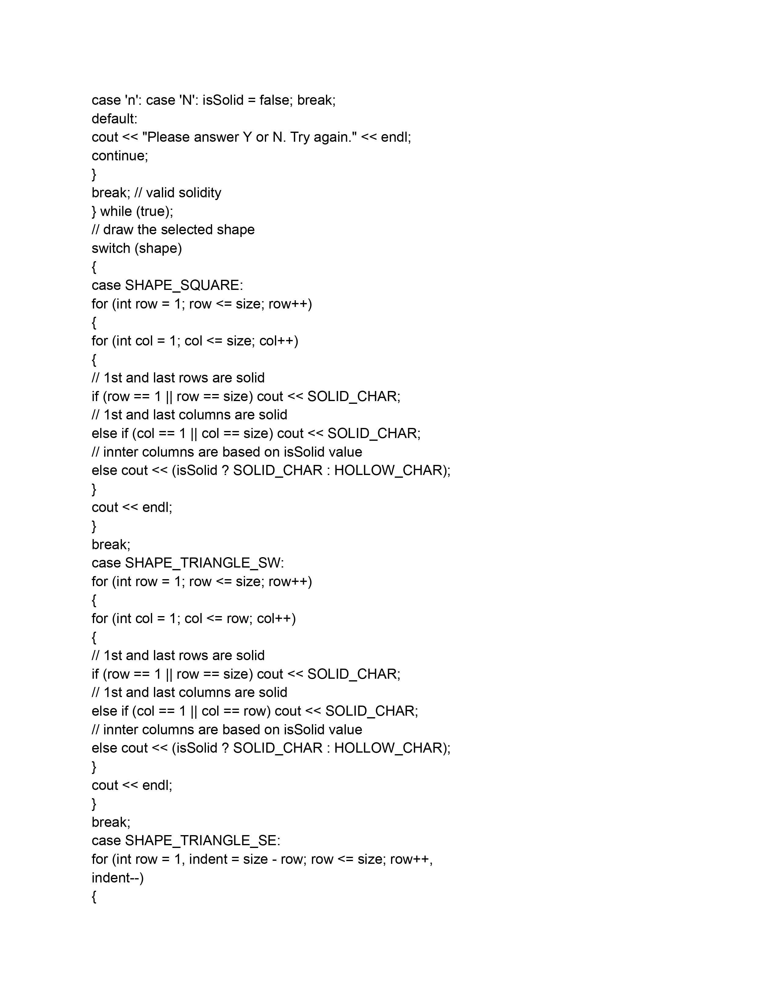 Solved \#include using namespace std; // shape definitions | Chegg.com
