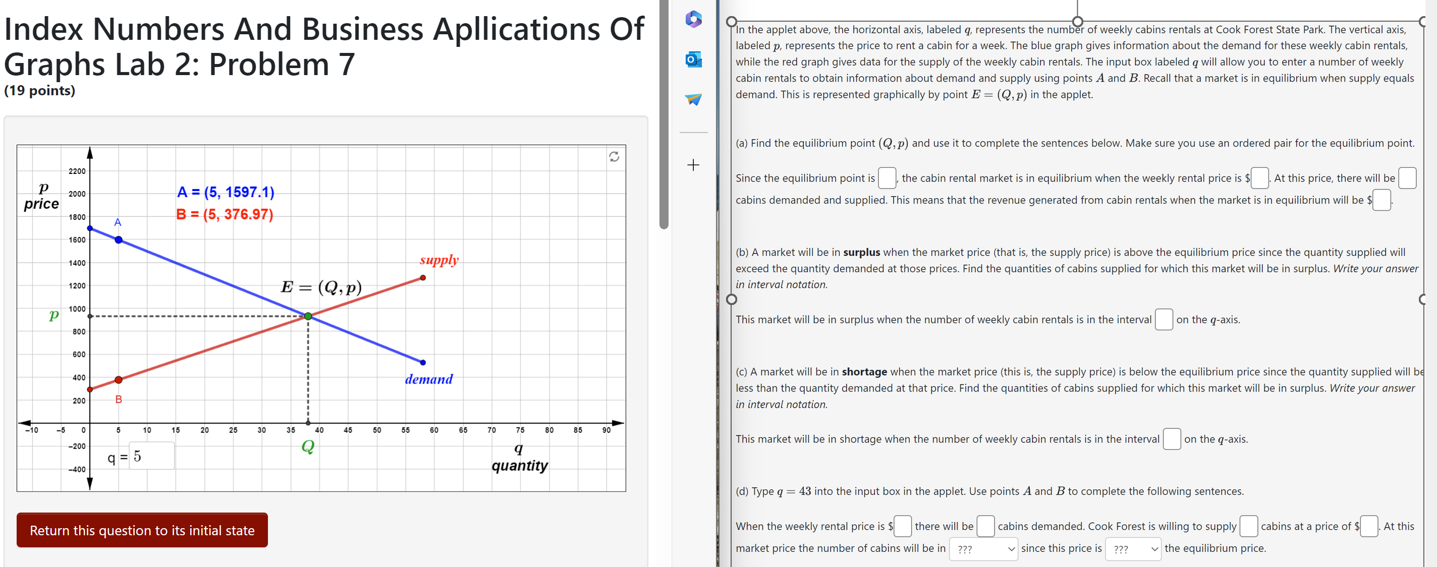 Solved Index Numbers And Business Apllications OfGraphs Lab | Chegg.com