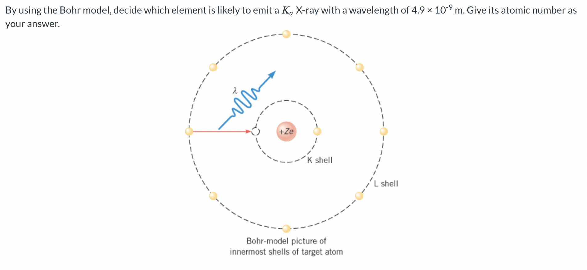 Solved By using the Bohr model, decide which element is | Chegg.com