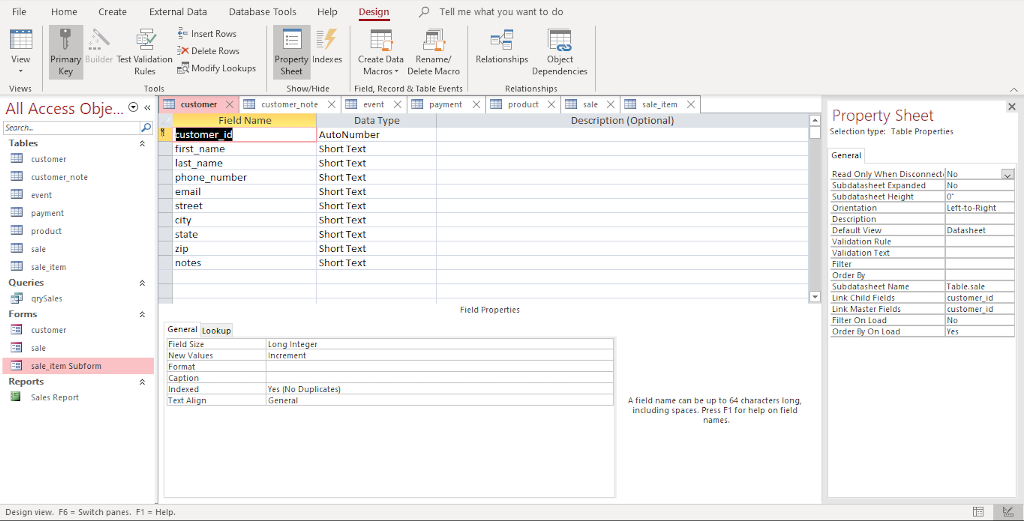 Solved I HAVE ATTACHED SCREENSHOTS OF THE MICROSOFT ACCESS | Chegg.com
