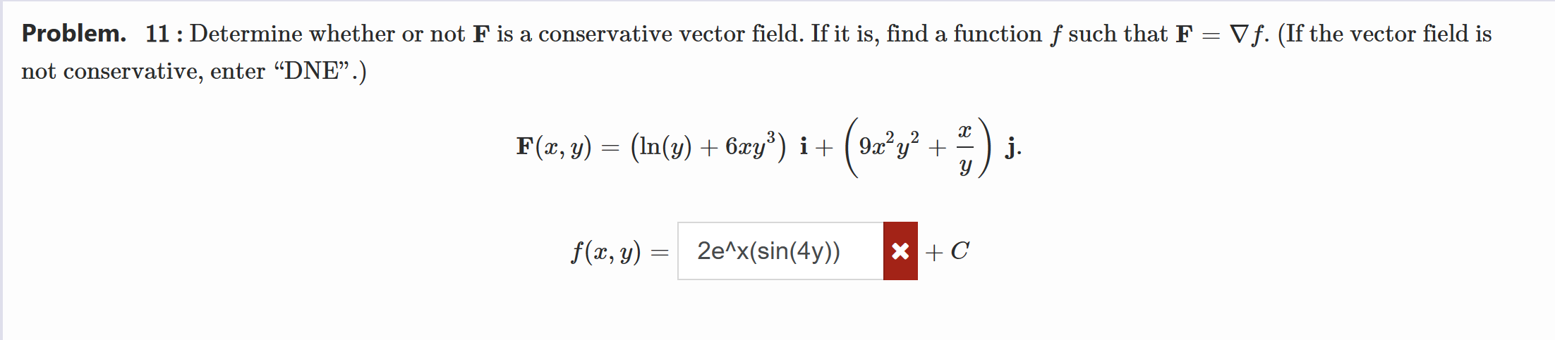 Solved Problem. 11 ﻿: Determine whether or not F ﻿is a | Chegg.com