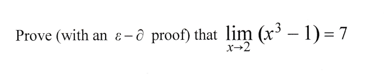 Solved Please use an epsilon delta proof. Format: Let | Chegg.com