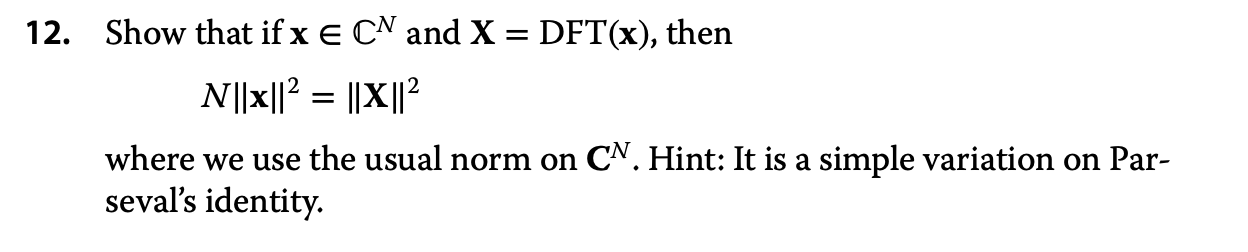 Solved This question is from Discrete Fourier | Chegg.com