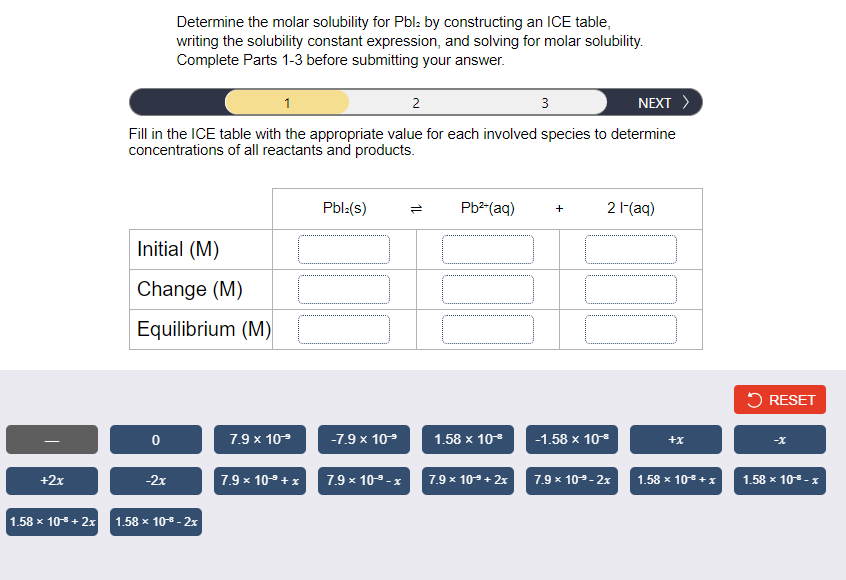 Solved Determine the molar solubility for Pbl2 by | Chegg.com