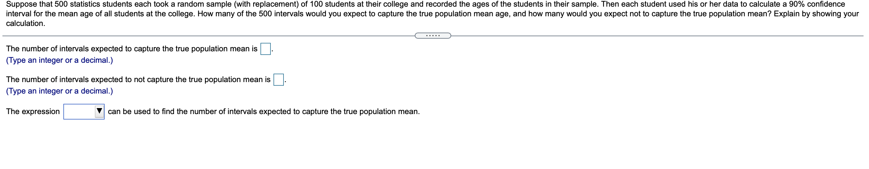 Solved Suppose that 500 statistics students each took a | Chegg.com