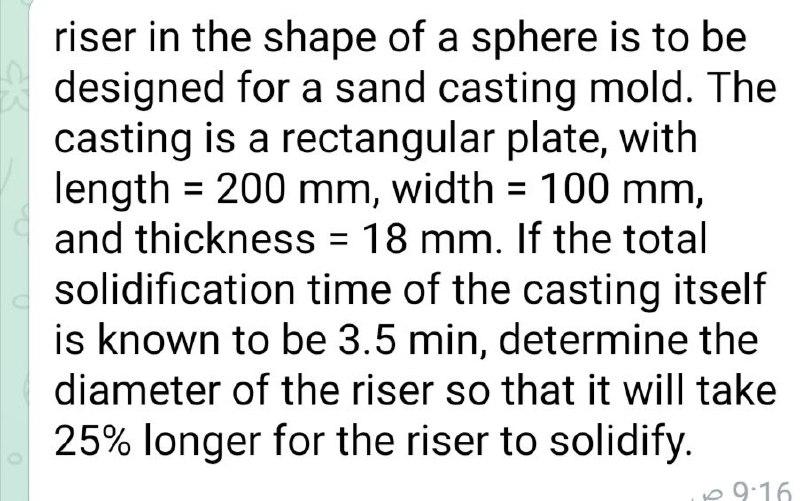 Solved riser in the shape of a sphere is to be designed for | Chegg.com