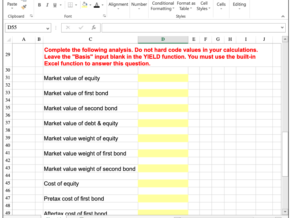 Paste BIU - Cells Editing Alignment Number | Chegg.com