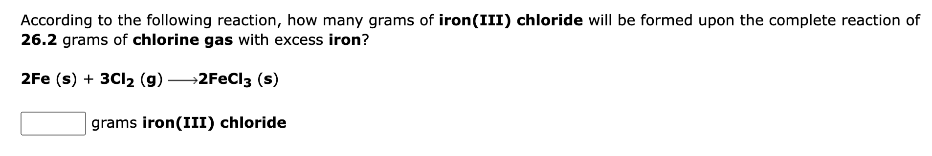 Solved According to the following reaction, how many grams | Chegg.com