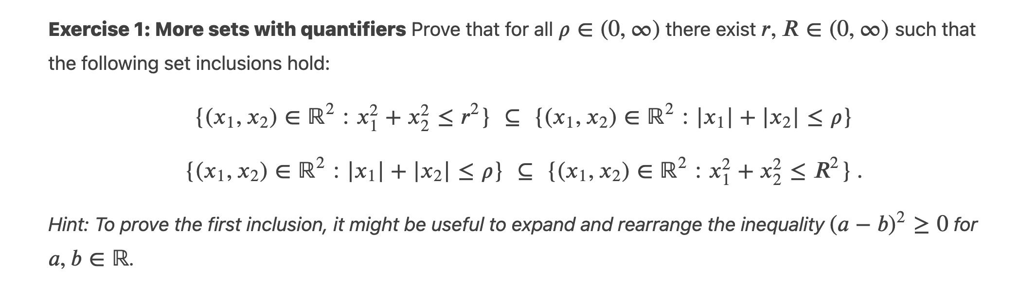 Solved Exercise 1: More sets with quantifiers Prove that for | Chegg.com