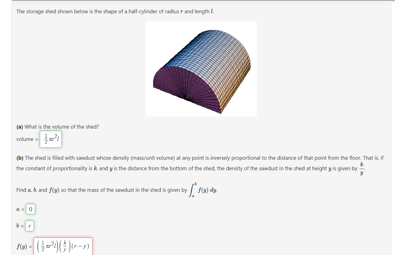 [Solved]: The storage shed shown below is the shape of a h