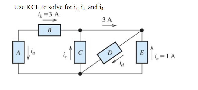 Solved Use KCL to solve for ia,ic, and id.Solve for the | Chegg.com Solved Use KCL to solve for ia,ic, and id.Solve for the | Chegg.com