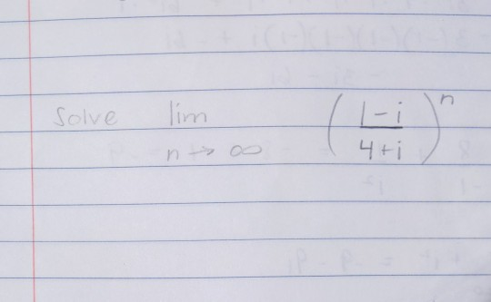 Solved solve lim 4+i | Chegg.com