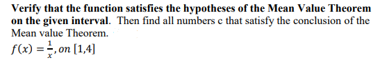 Solved Verify that the function satisfies the hypotheses of | Chegg.com